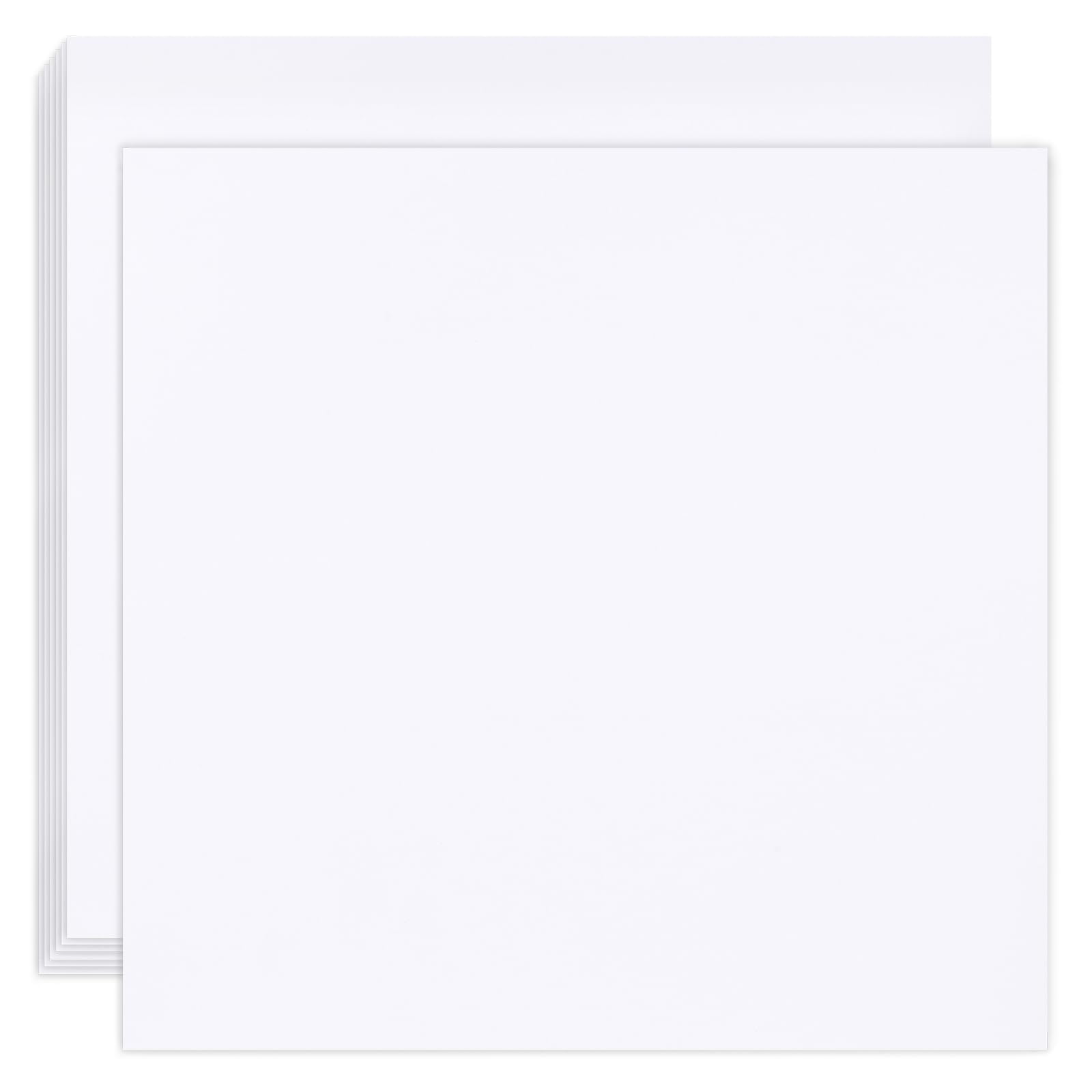Koogel 25 Sheets Cardstock for Crafts, White Construction Paper ...