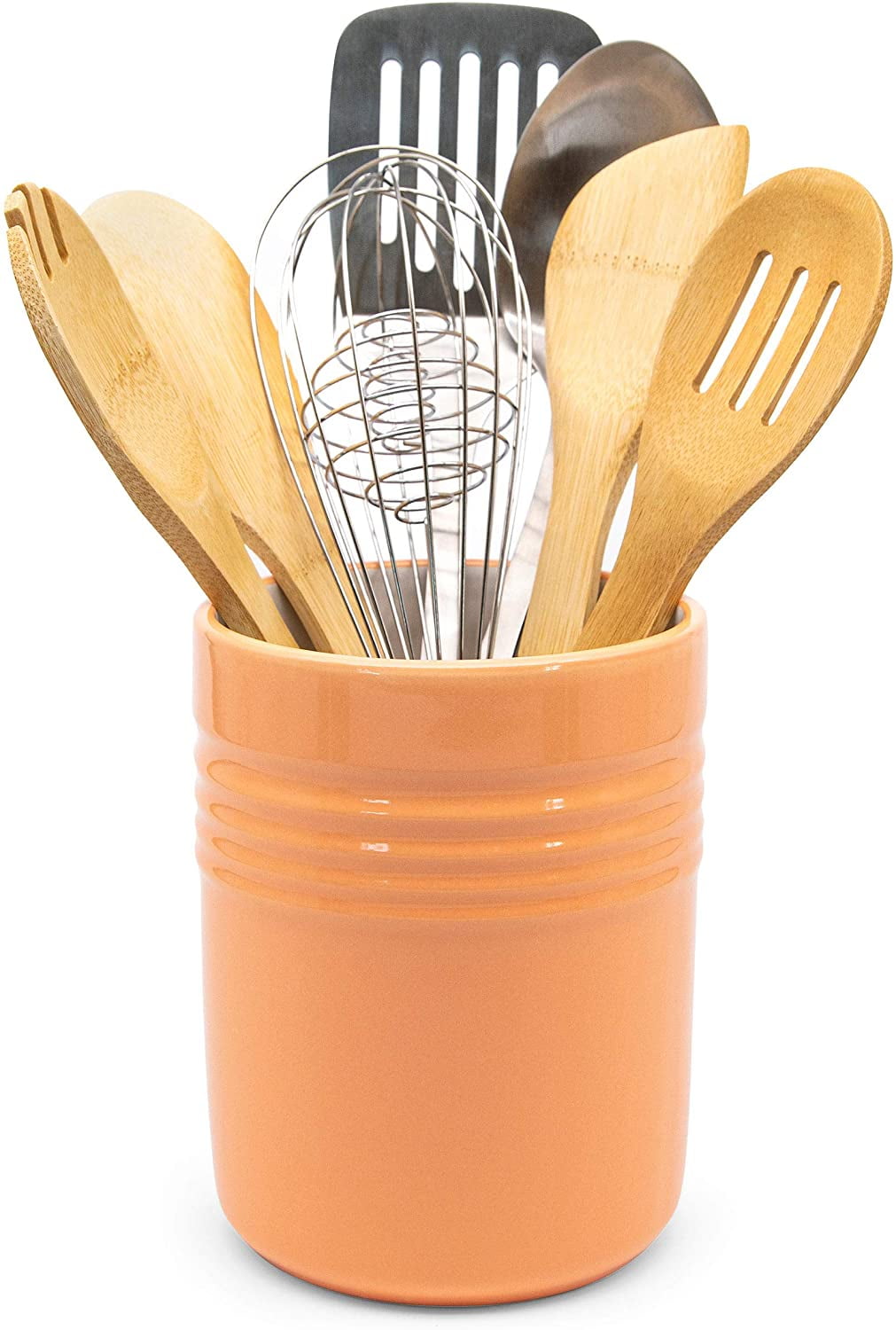 Kook Countertop Utensil Holder Crock , Coral - Walmart.com