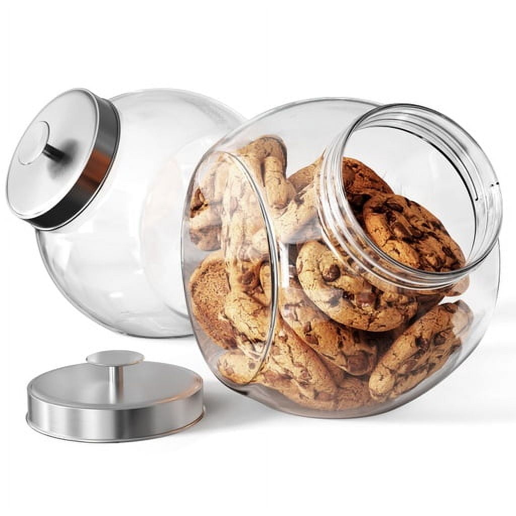 Kook Glass Penny Jars with Lids, 74 oz, Set of 2 - Walmart.com