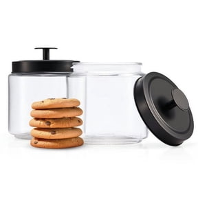 Shop Black Lidded Glass Canisters and Storage Containers for Your Home