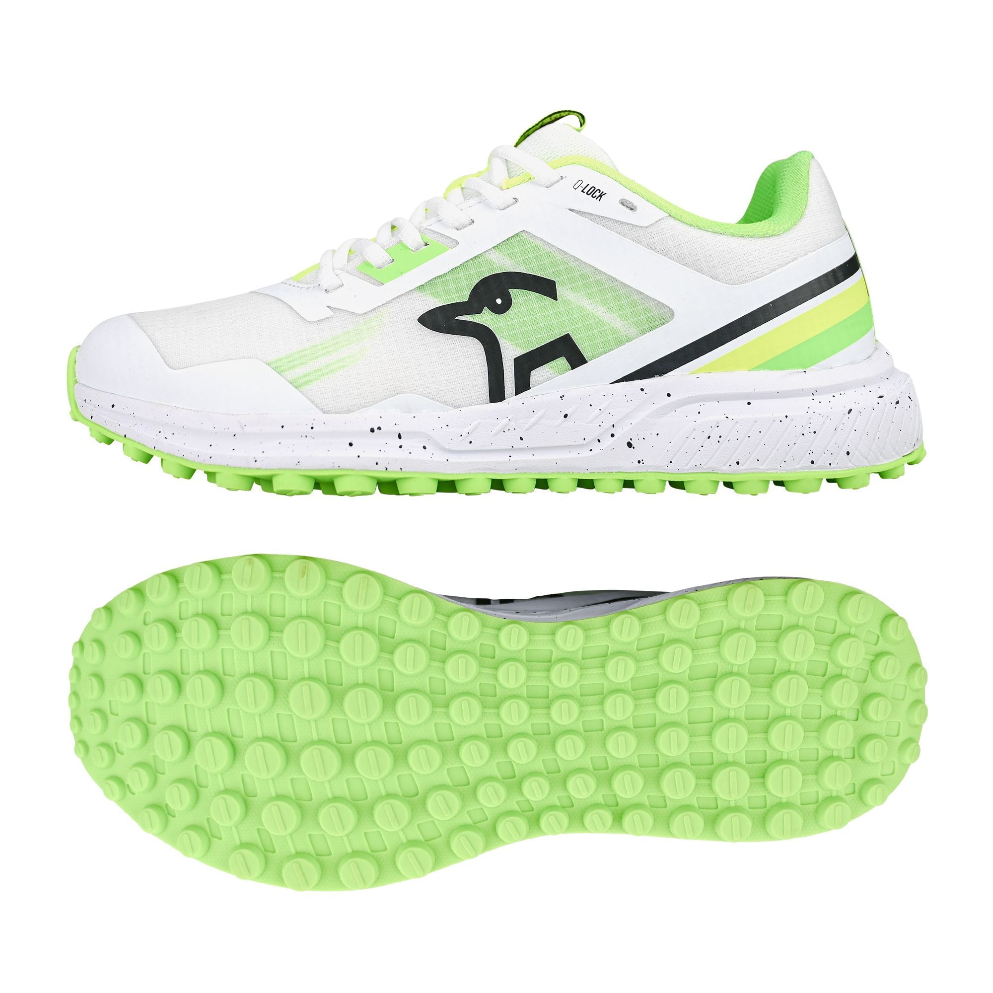Kookaburra KC 2.0 Rubber Shoes - White/Lime 2025 - Walmart.com