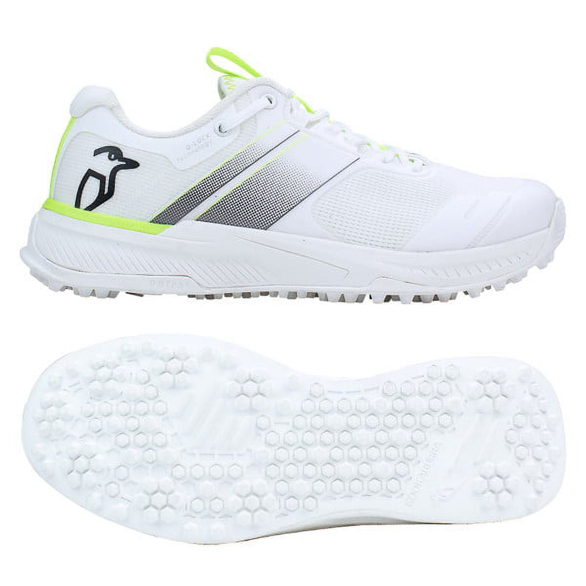 Kookaburra KC Players Rubber Shoes-White/Lime - Walmart.com