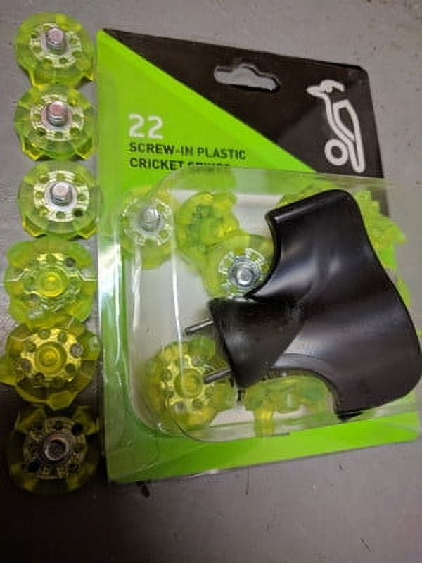Kookaburra Rubber Spikes 22 with Key, Replacement Cricket Shoe Spikes ...