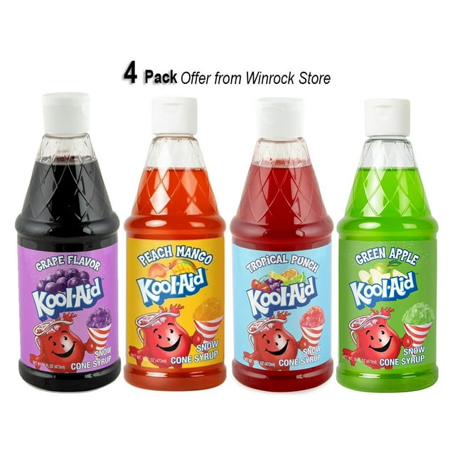 Kool-Aid 16-Oz. Snow Cone Syrup, Green Apple & Snow Cone Syrup ...