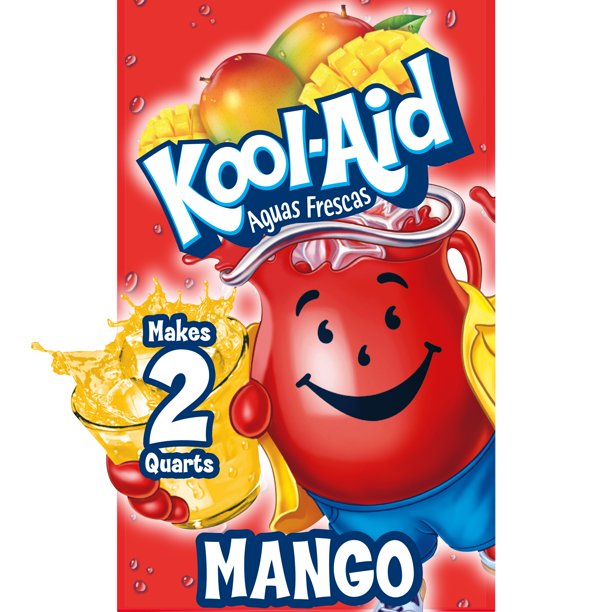 Kool-Aid Aguas Frescas Unsweetened Mango Artificially Flavored Powdered ...