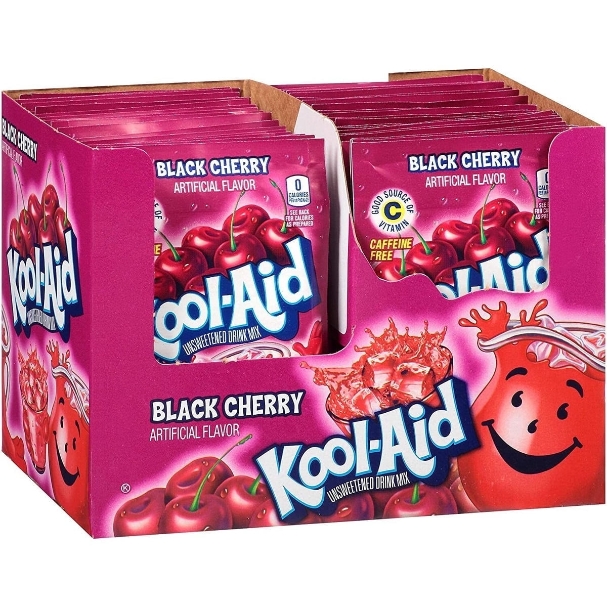 Kool-Aid Black Cherry Artificial Flavor Unsweetened Drink Mix Packets ...