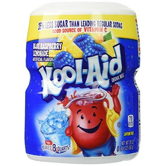 Kool-Aid Blue Raspberry Lemonade Drink Mix, 20 oz - Walmart.com