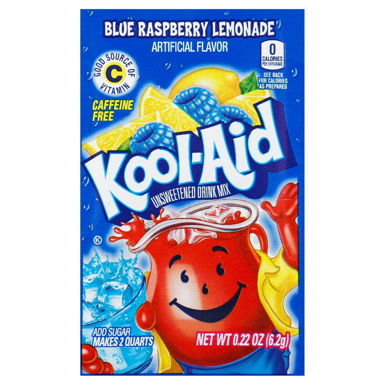 Kool-Aid Blue Raspberry Lemonade Unsweetened Drink Mix - Each (Pack of ...