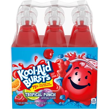 Kool Aid Bursts Berry Blue Artificially Flavored Kids Drink, 6 ct Pack ...