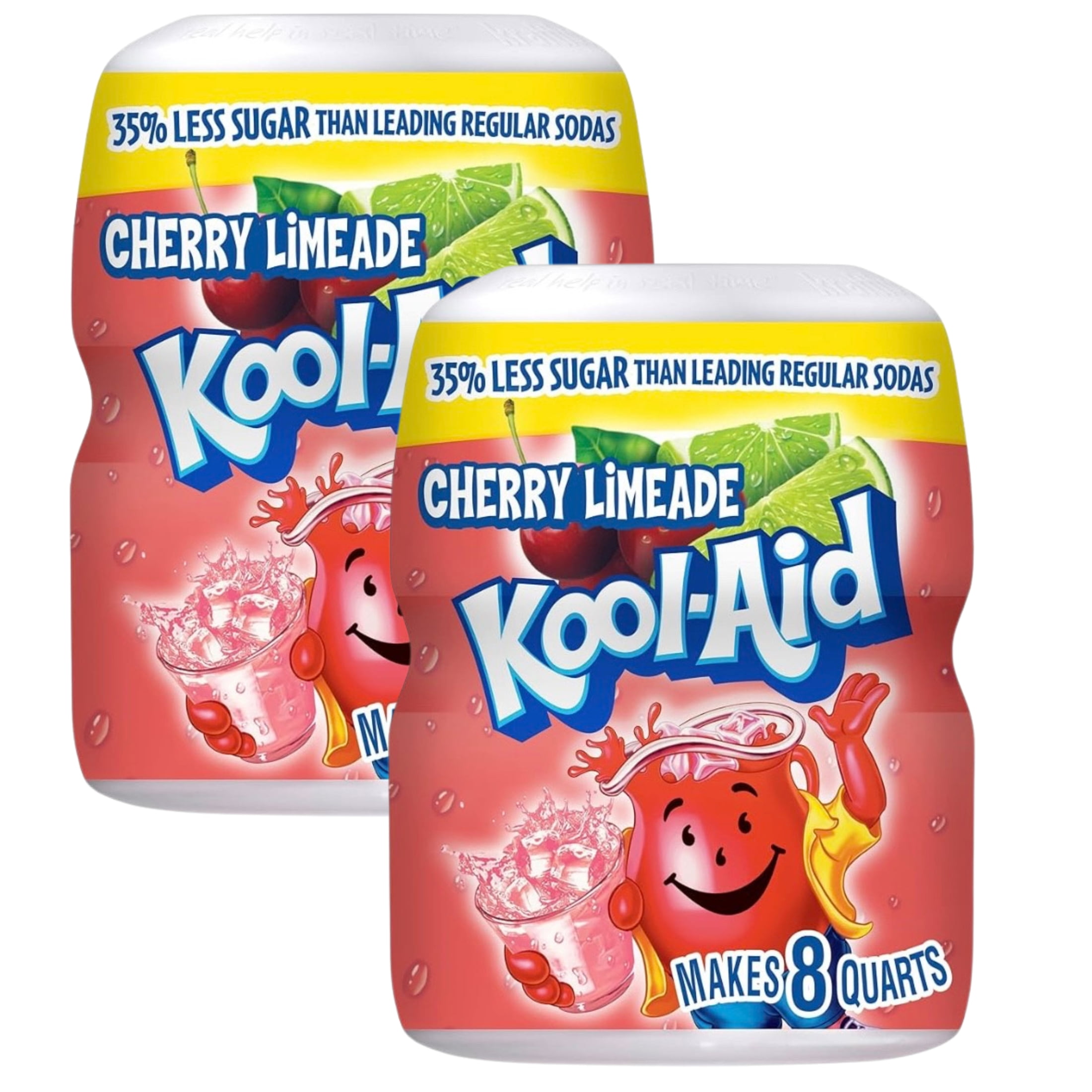 Kool Aid Cherry Limeade Flavored Powdered Drink Mix 19 oz Canister ...