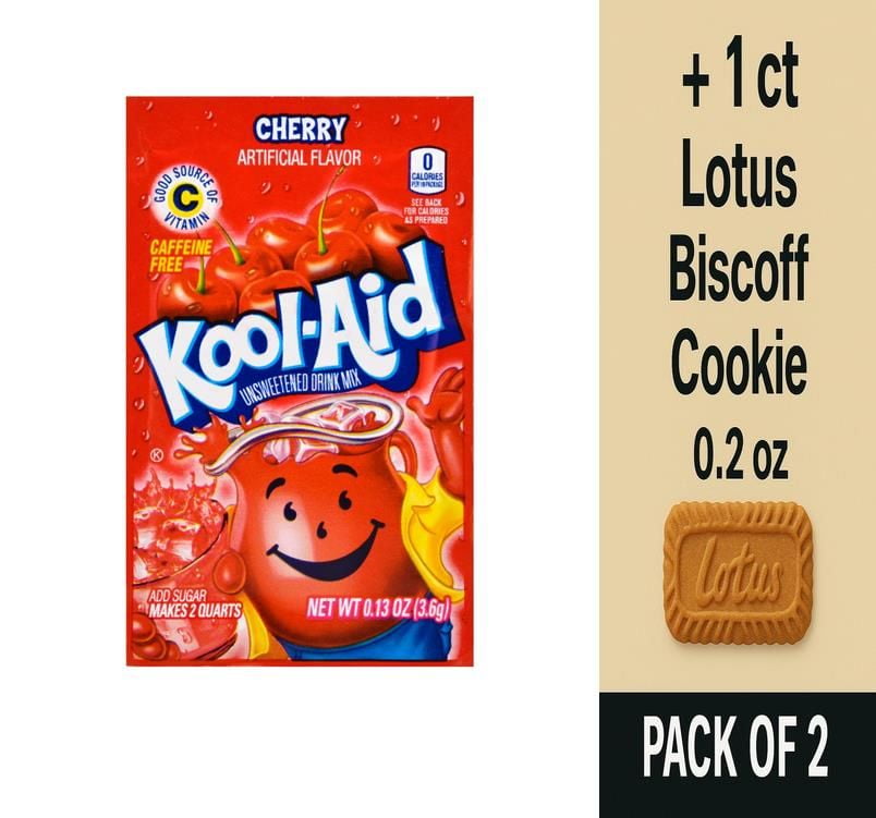 Kool-Aid Cherry Liquid Drink Mix - 1.6 fl oz - Pack of 2 & Lotus ...