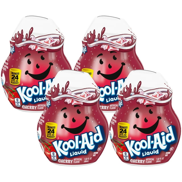 Kool-Aid Cherry Liquid Drink Mix, Caffeine Free, 1.62 fl oz Bottle ...