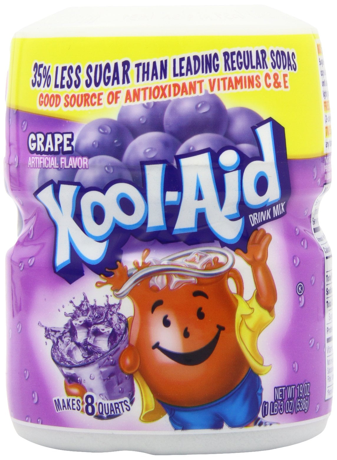 Kool-Aid, Drink Mix, Sugar Sweetened Grape, 19 Ounce - Walmart.com