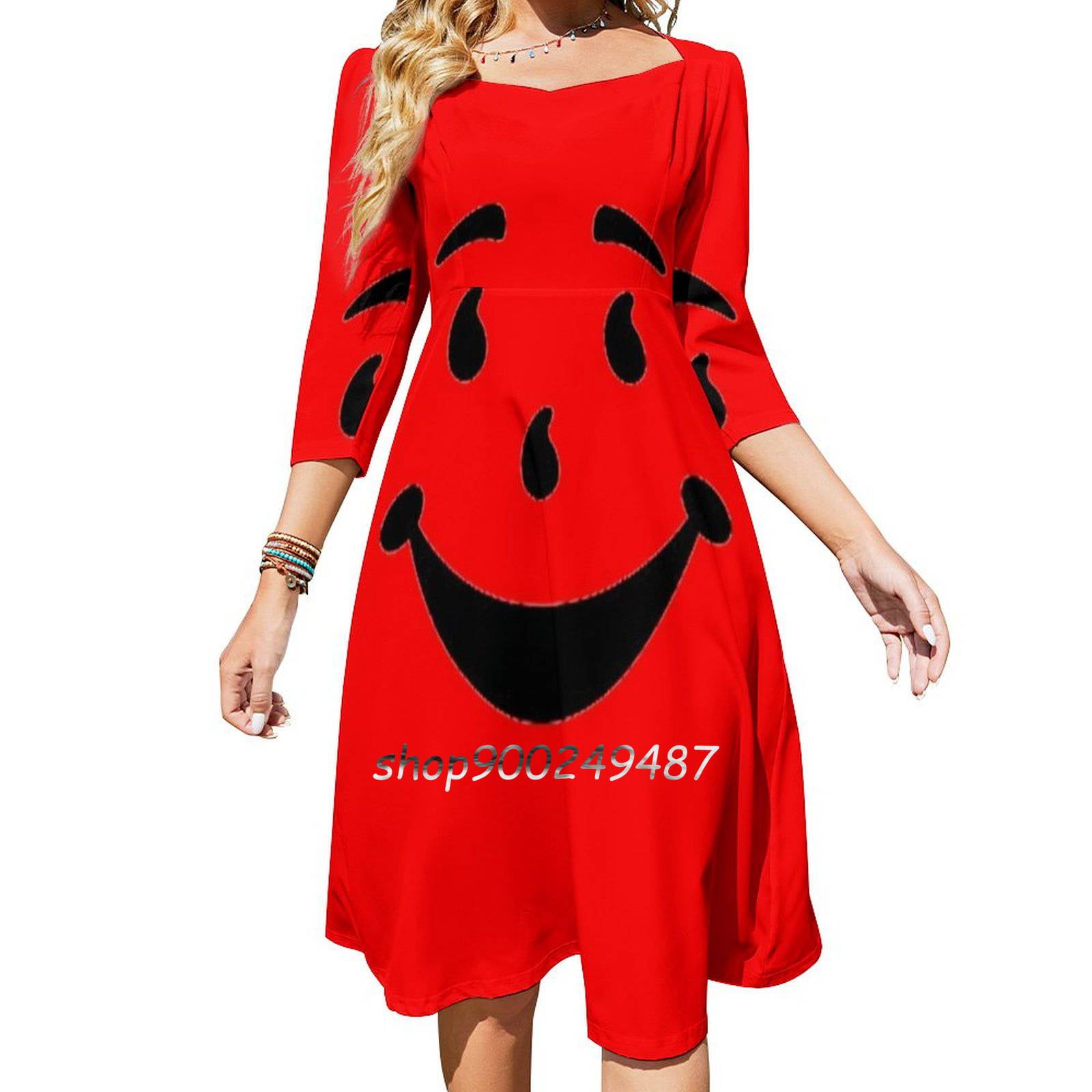 Kool-Aid Evening Party Dresses Midi Sexy Dress Female Sweet One Piece ...