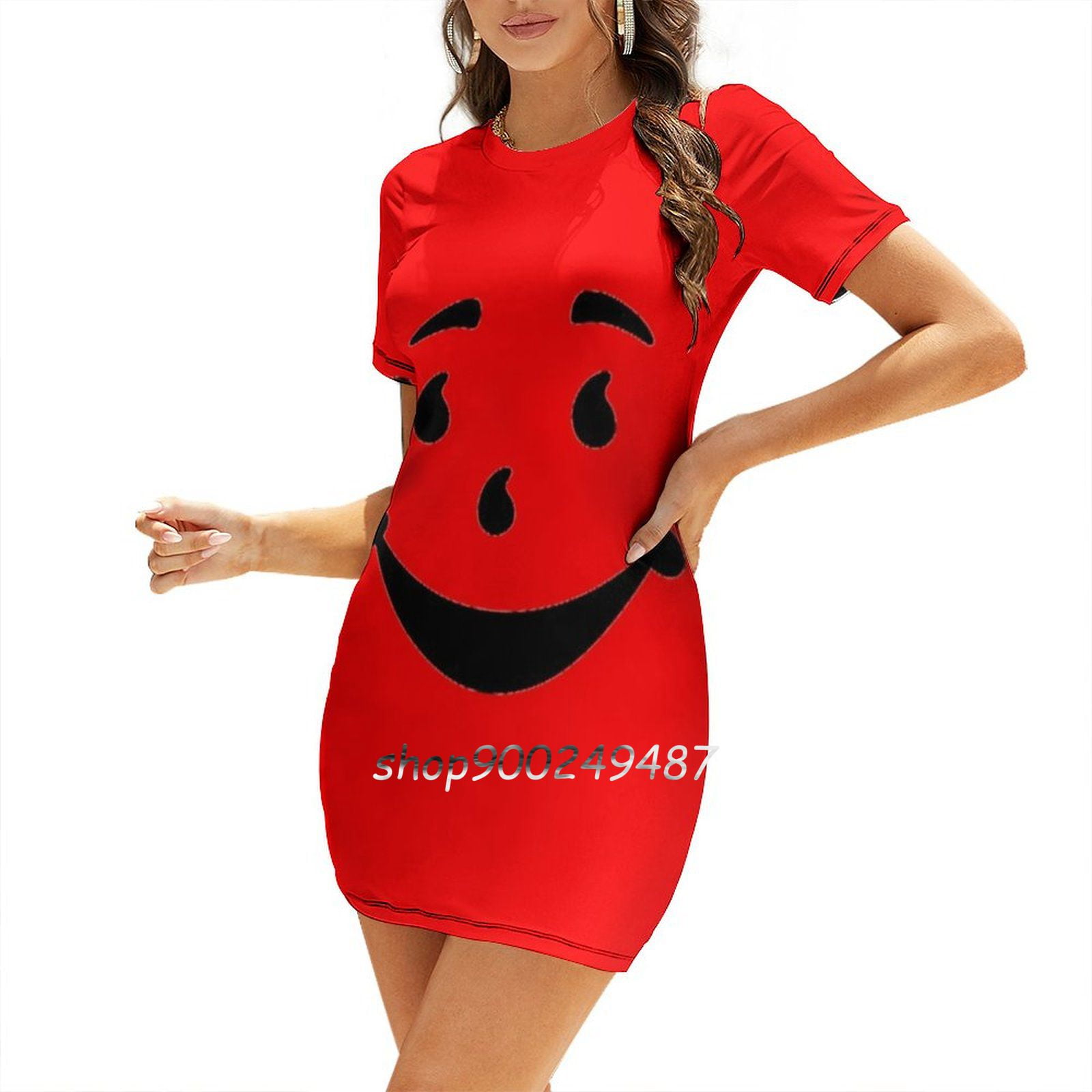 Kool-Aid Evening Party Dresses Midi Sexy Dress Female Sweet One Piece ...