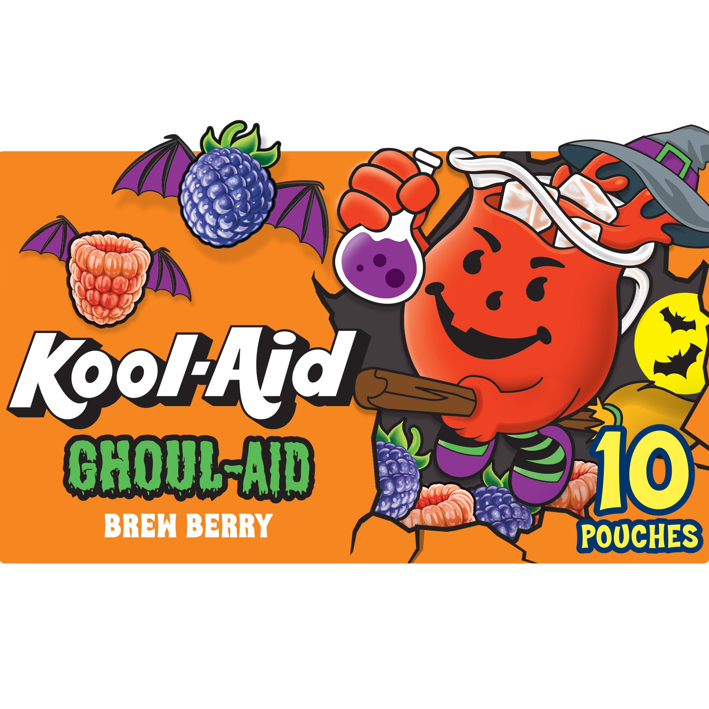 Kool-Aid Ghoul-Aid Jammers Scary Berry Flavored 0% Juice Drink, 10 ct ...