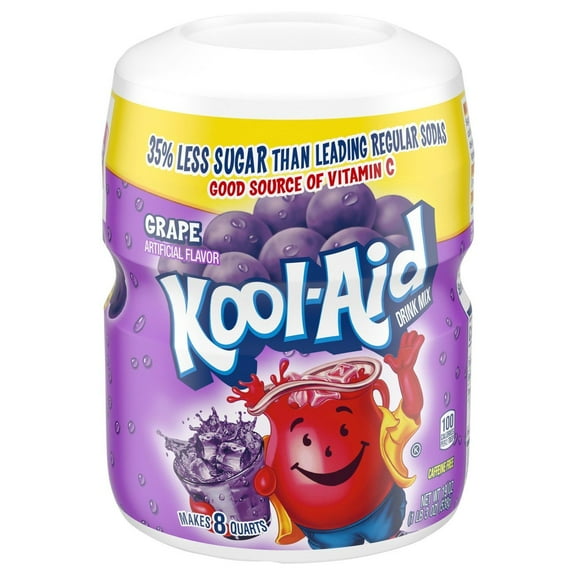 Kool-Aid Zero Sugar Grape Flavored Powdered Drink Mix, 6 ct Water Packs ...