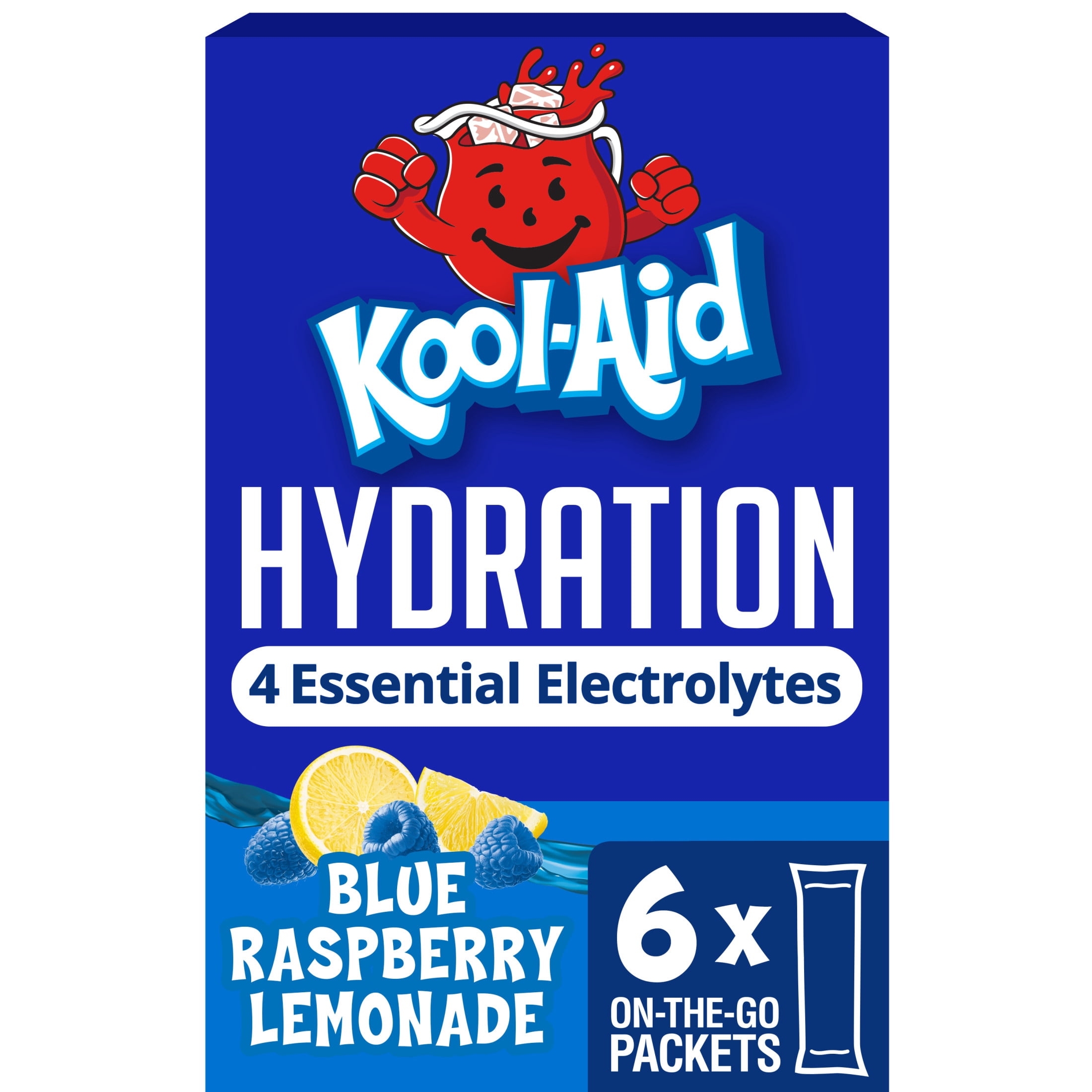 Kool-Aid Hydration Electrolyte Powder Drink Mix, 6 On-the-Go-Packets ...