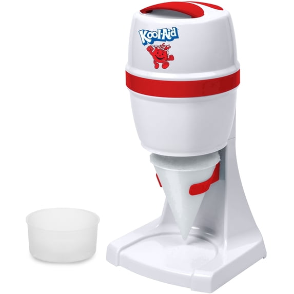 Kool-Aid Snow Cone Maker, with 2 Ice Molds, Red, Shaved Ice Machine ...