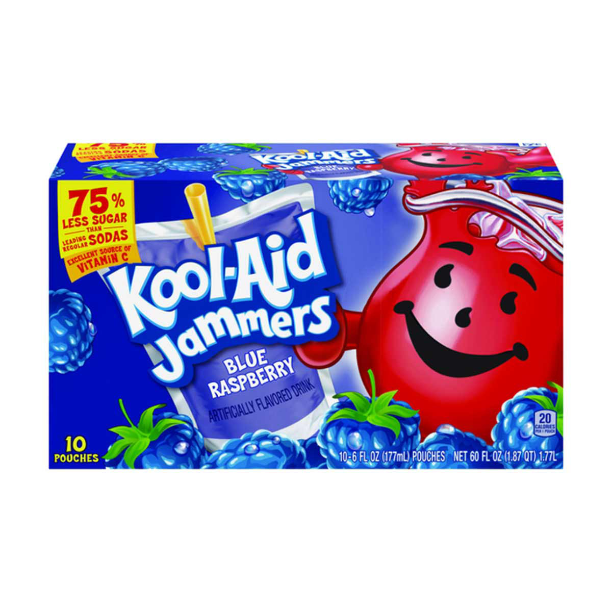 Kool-Aid Jammers Blue Raspberry Artificially Flavored Soft Drink, 6 fl ...