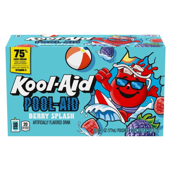 Kool-Aid Jammers Berry Flavored Drink, 10-6 fl. oz. Pouches - Walmart.com