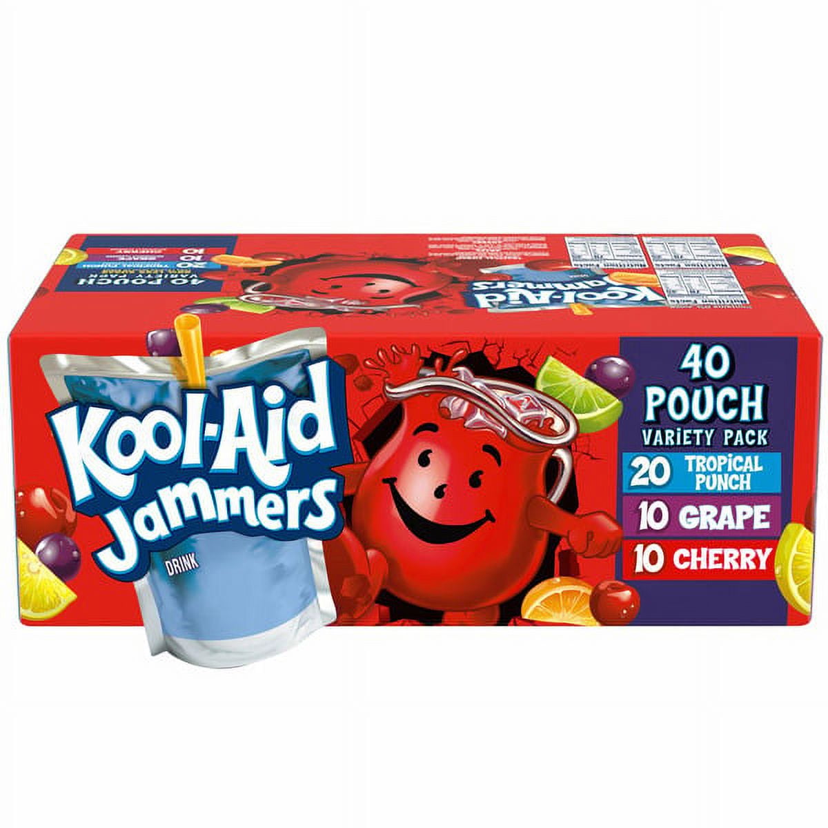 Kool-Aid Jammers, Variety Pack, Artificially Flavored, 6 fl oz Pouches ...
