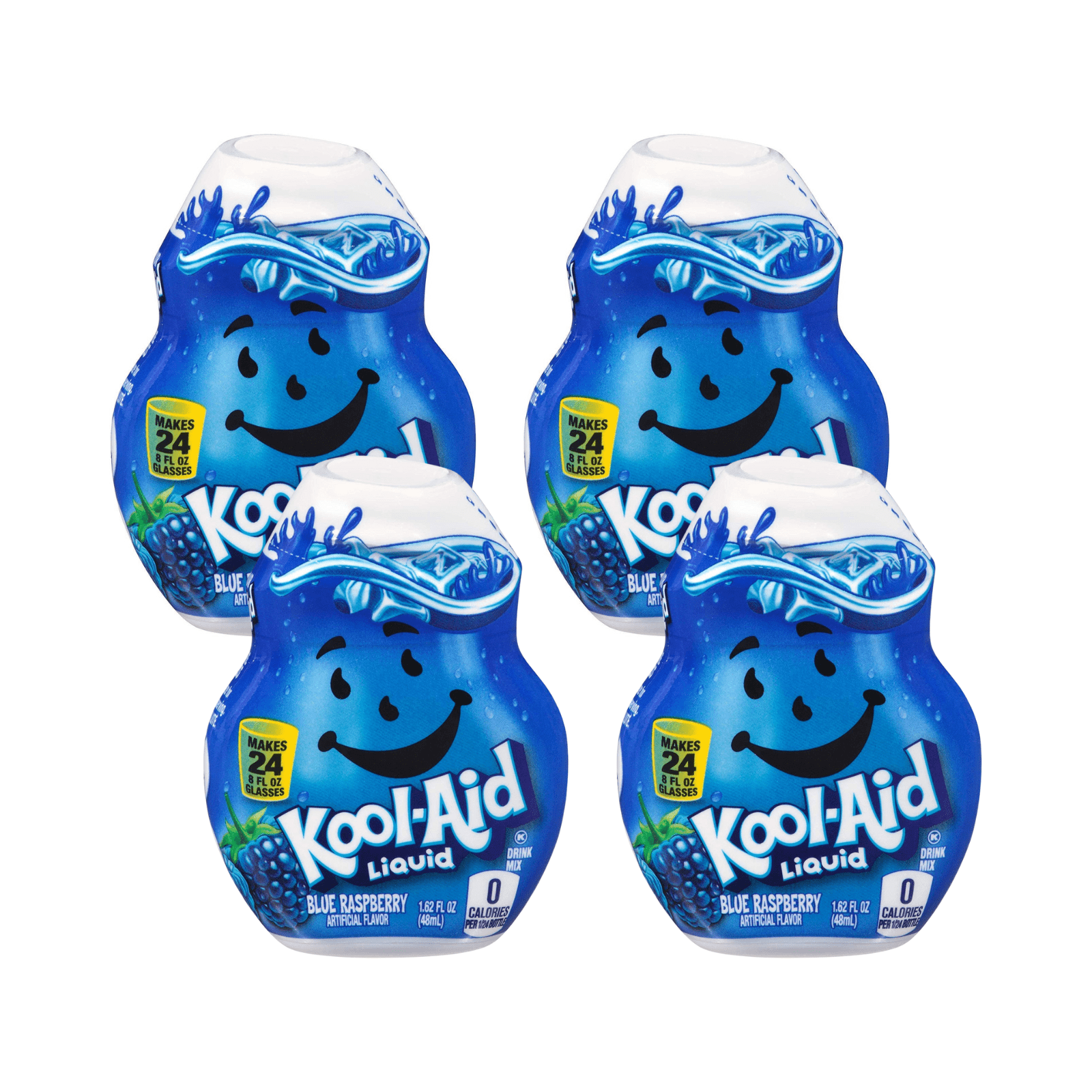 Kool-Aid Liquid Drink Mix, Blue Raspberry, 1.62 Fl Oz (Pack of 4 ...
