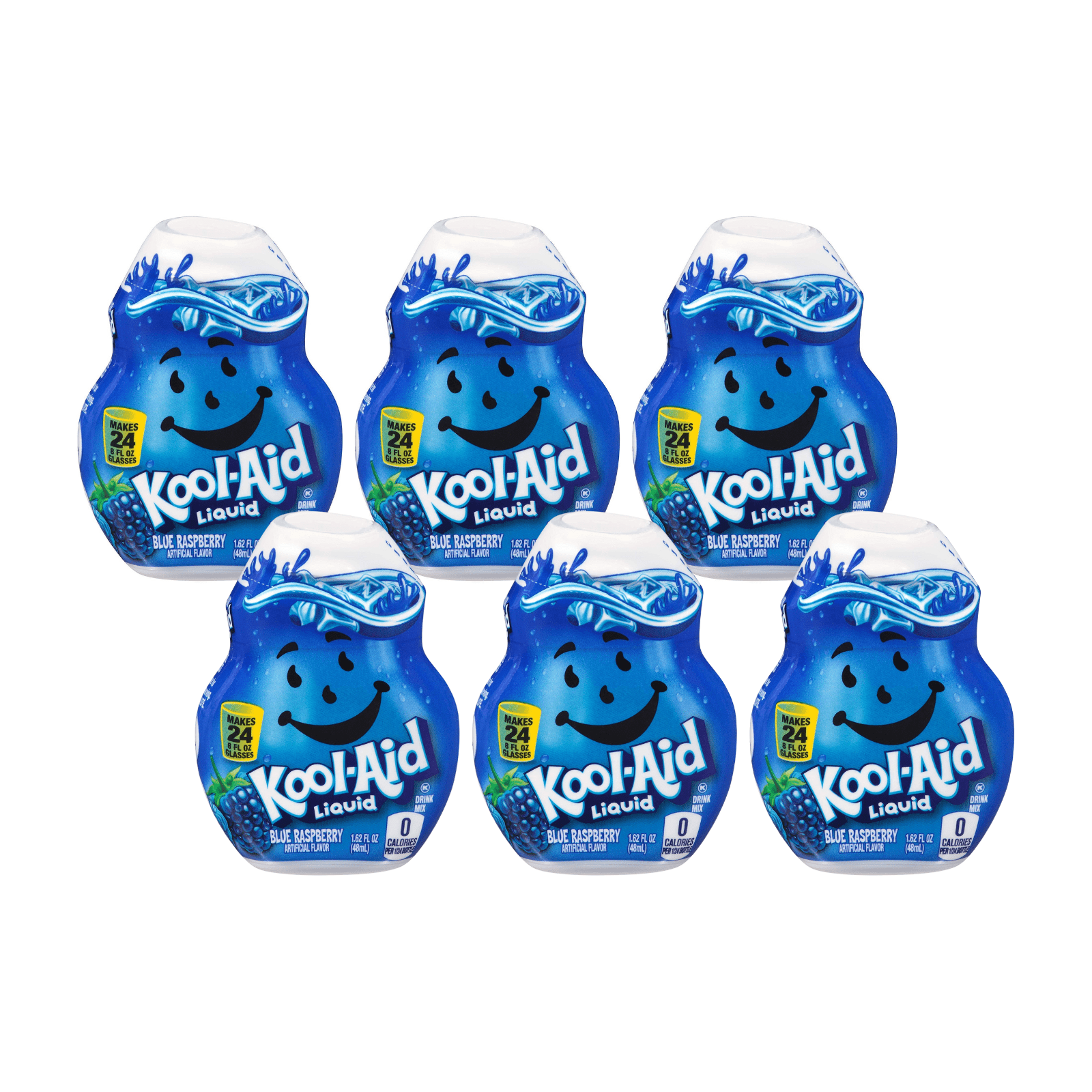 Kool-Aid Liquid Drink Mix, Blue Raspberry, 1.62 Fl Oz (Pack of 6 ...