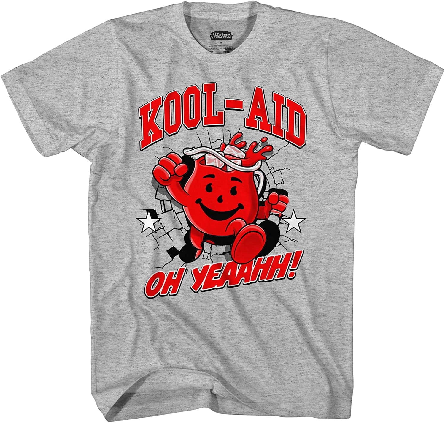 Kool-Aid Men's Shirt, Graphic Print Oh Yeah Drink Mix Man T-shirt ...