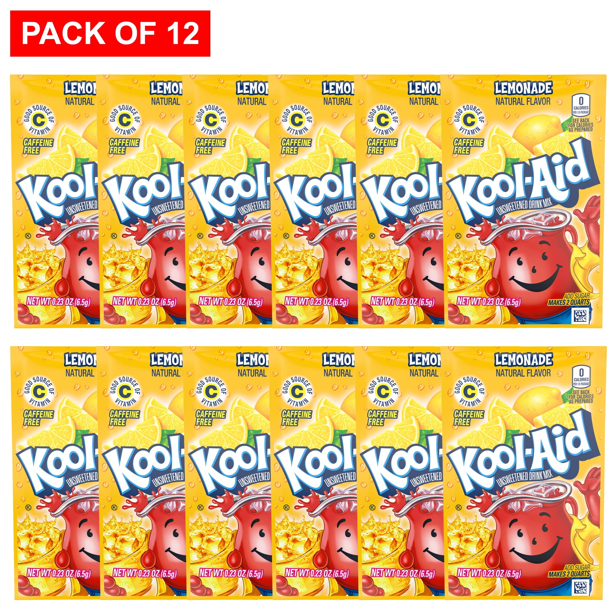 Kool-Aid Naturally Flavored Powdered Soft Drink Mix, Unsweetened ...