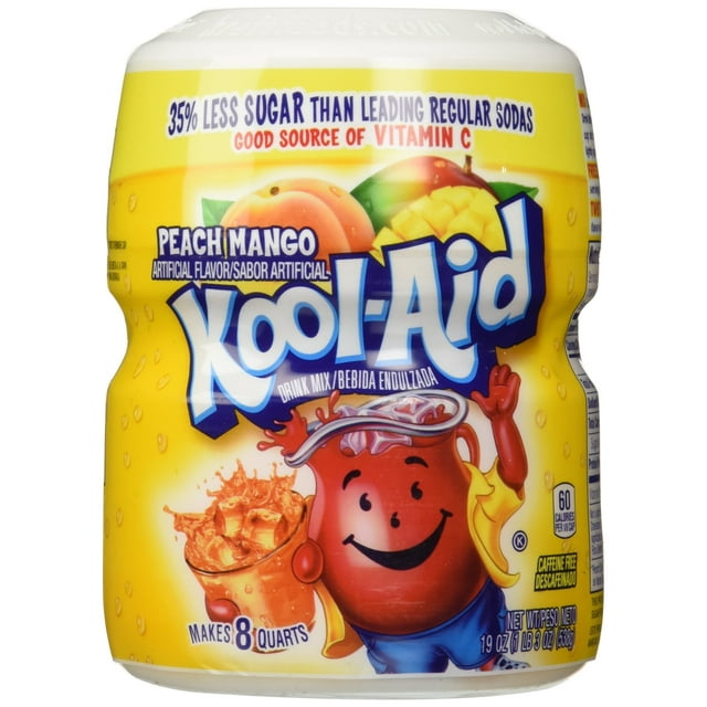 Kool-Aid Peach Mango Soft Drink Mix 19 Oz - Walmart.com