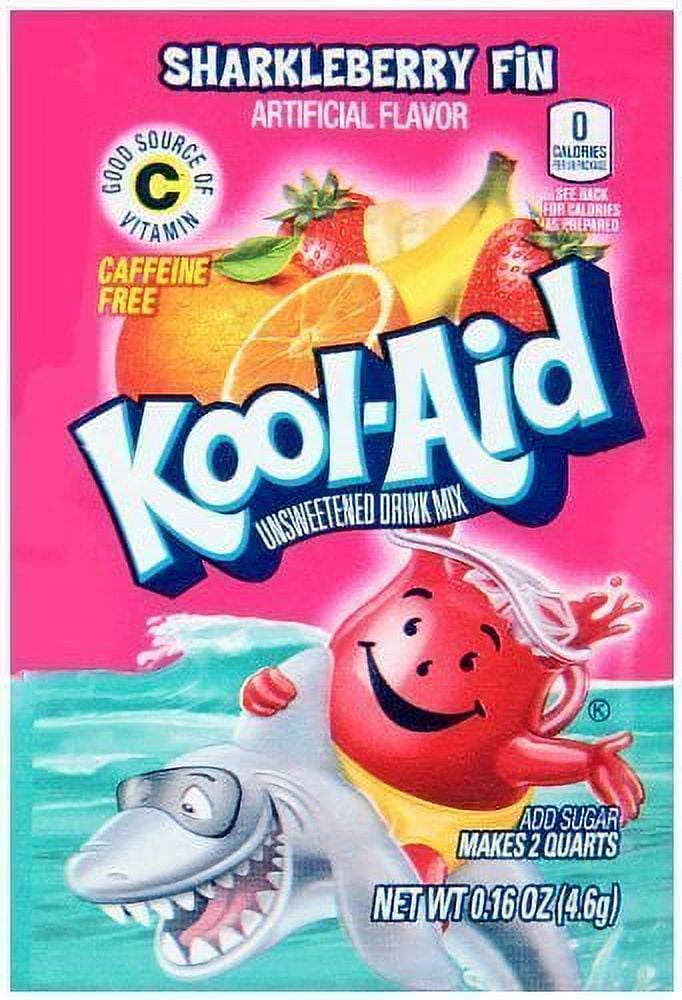 Kool-Aid Non-Sweet Sharkleberry Fin Drink Mix, 12 Packets - Walmart.com