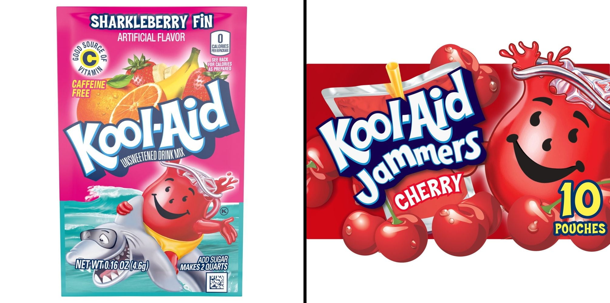 Kool-Aid Sharkleberry Fin Unsweetened Each & Kool-Aid Jammers Cherry ...