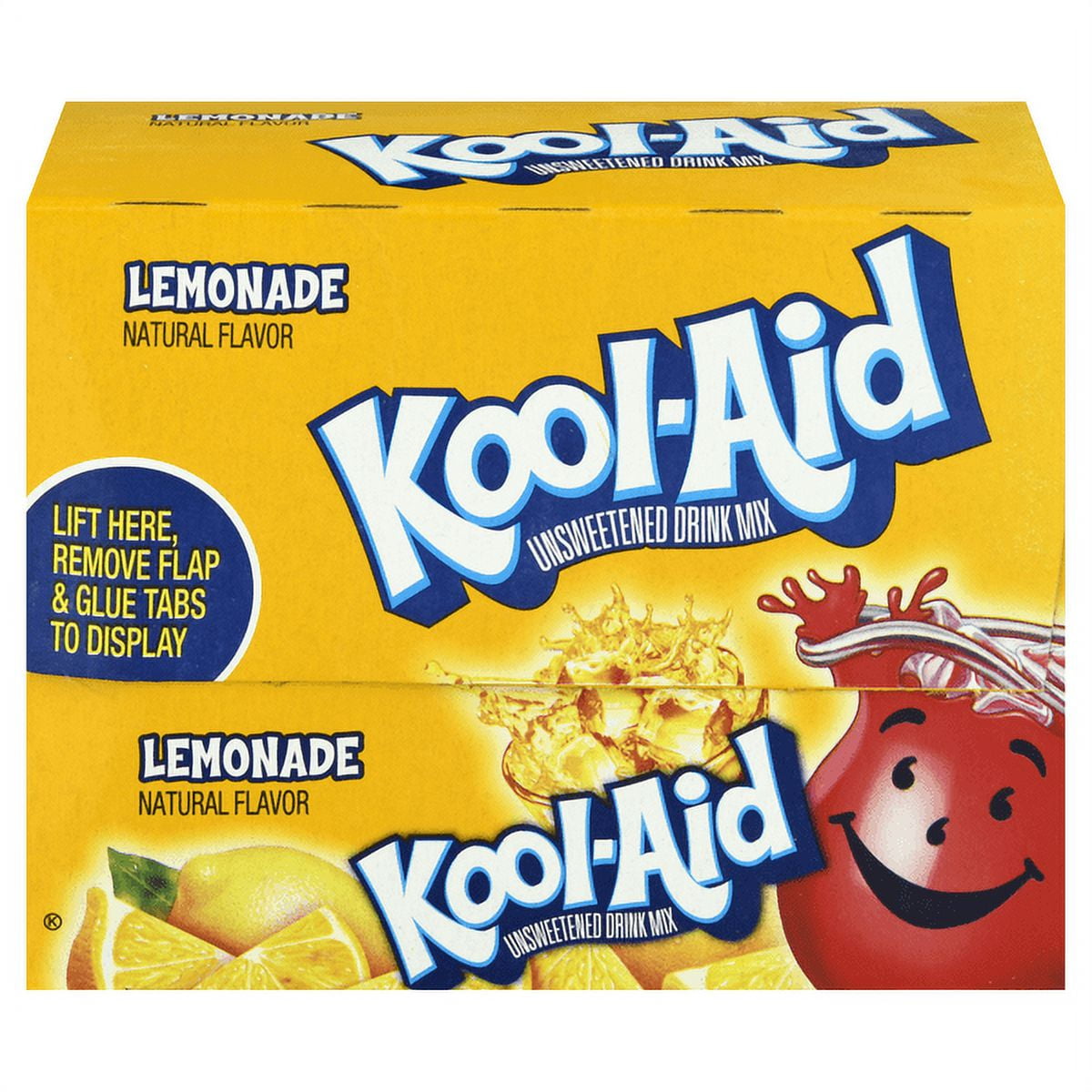Kool-Aid Lemonade Soft Drink Mix, Unsweetened, 0.23 oz, 48 Pack, Bonus ...