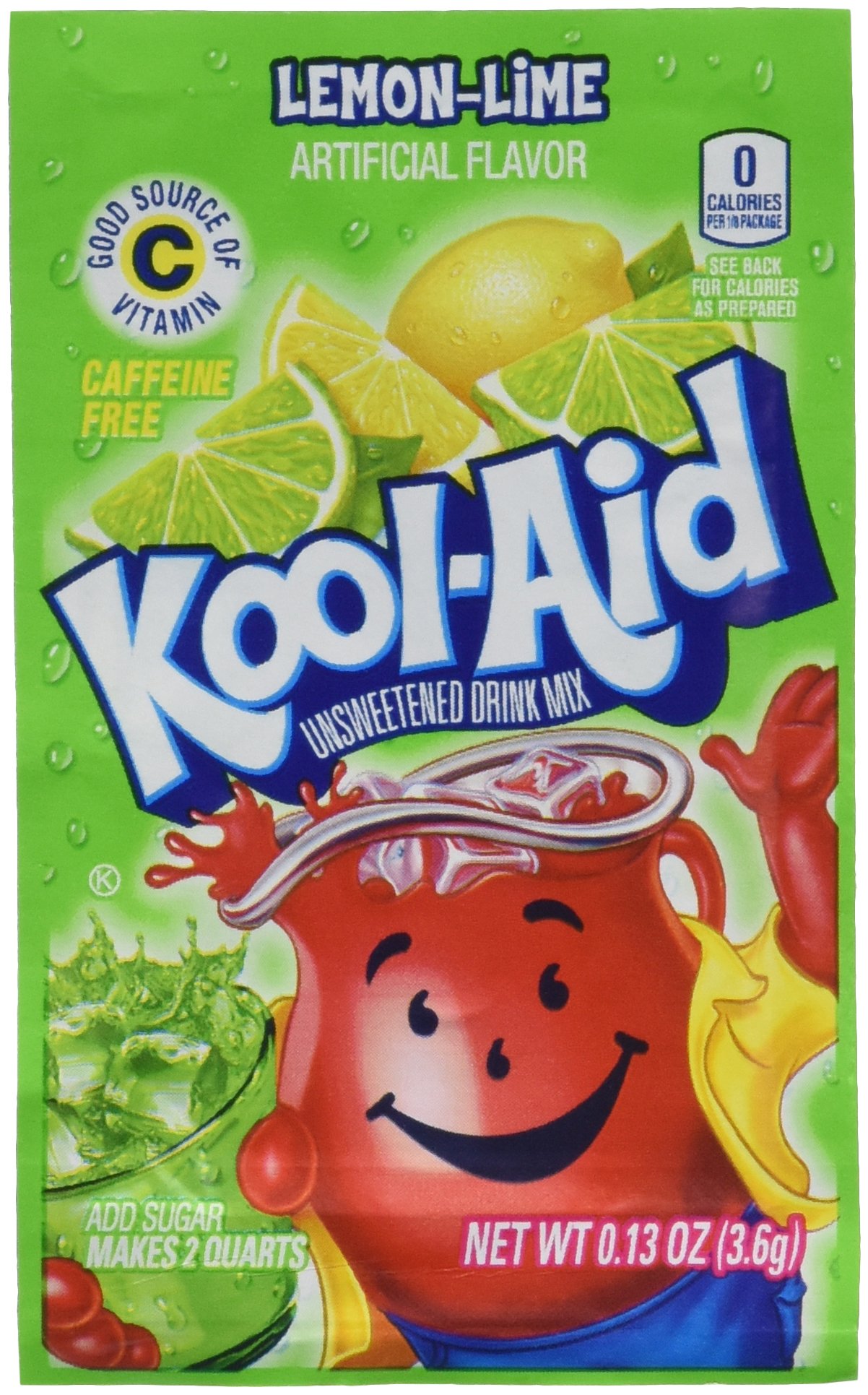 Kool-Aid Soft Drink Mix, Unsweetened, Lemon-Lime, 0.13 Oz (Pack Of 192 ...
