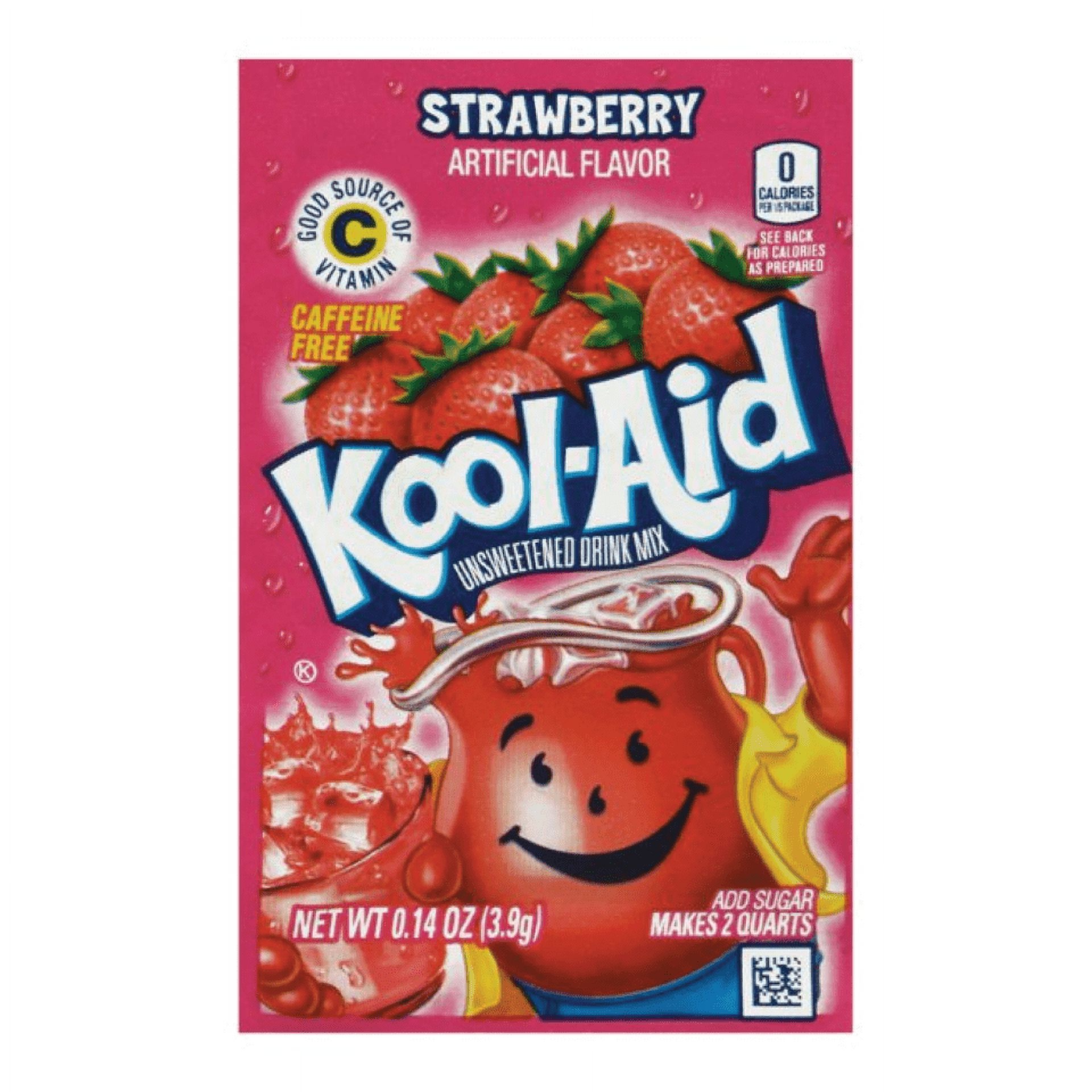 Kool-Aid Stawberry Flavor Caffeine Free Soft Drink Mix | 12 Packs ...