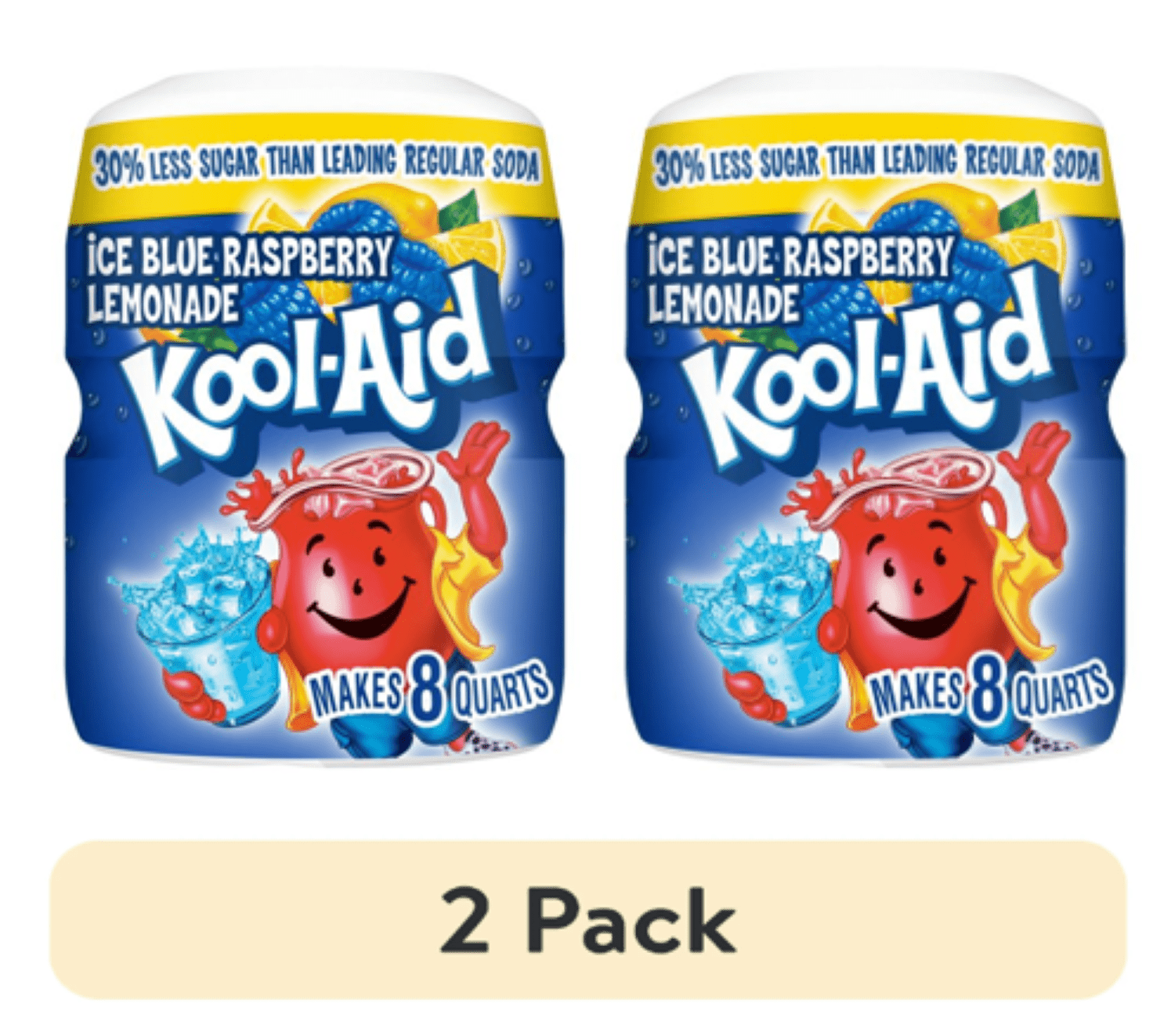 Kool-Aid Sugar-Sweetened Blue Raspberry Lemonade Artificially Flavored ...