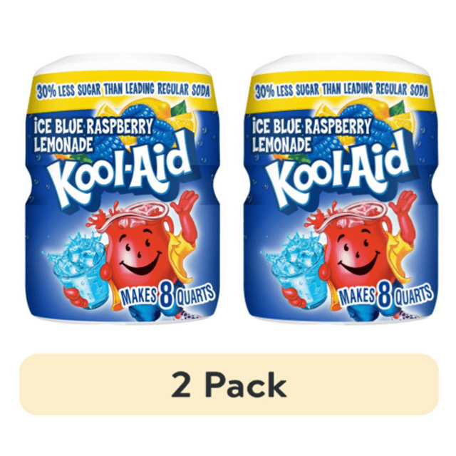 Kool-Aid Sugar-Sweetened Blue Raspberry Lemonade Artificially Flavored ...