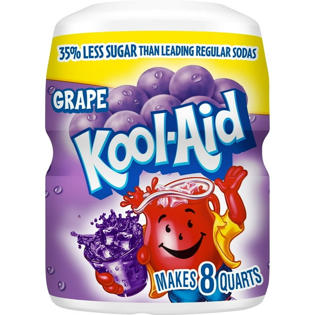 Kool Aid Sugar Sweetened Grape Artificially Flavored Powdered Soft ...