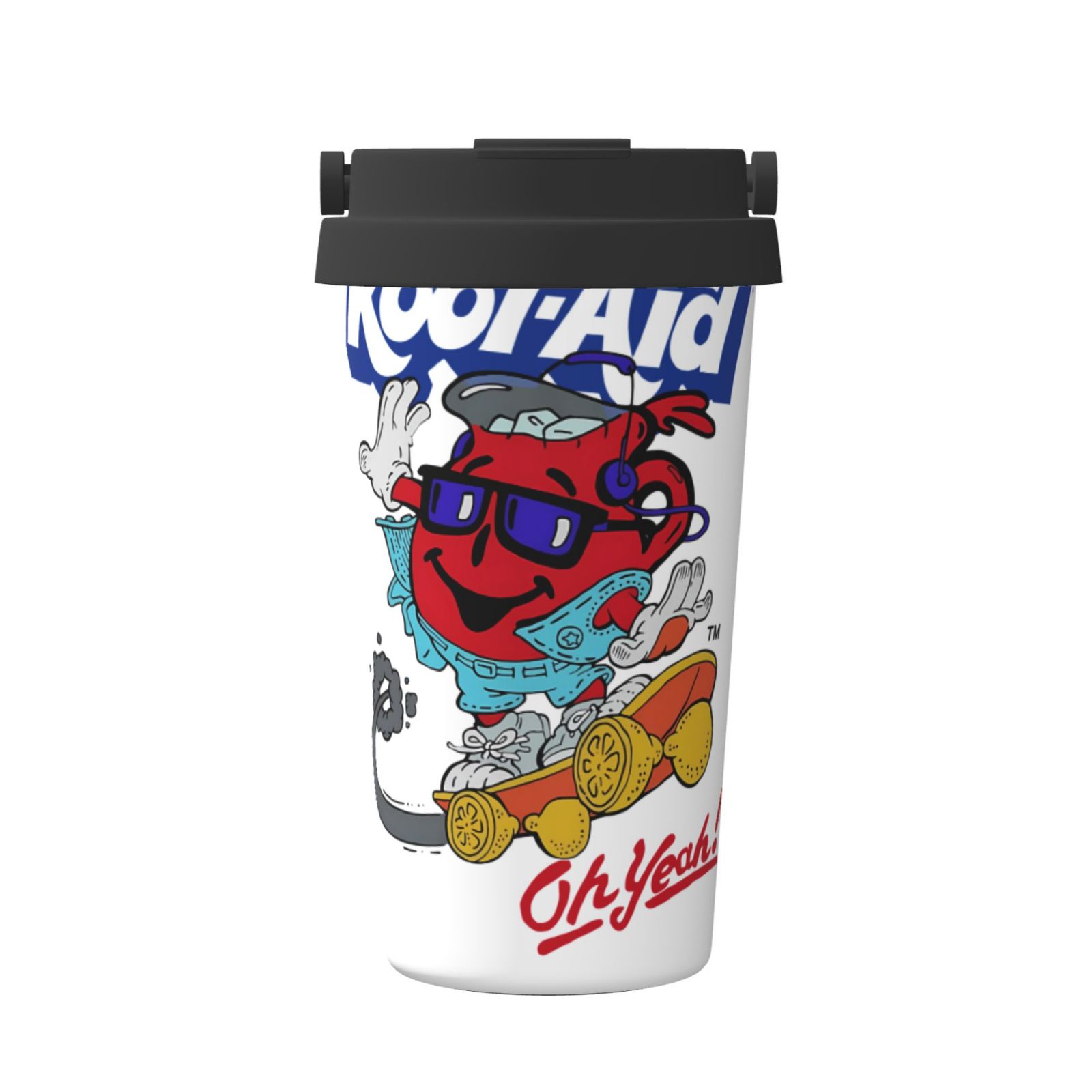Kool-Aid Mug Insulated Coffee Mug with Lid Portable Spill-Proof Coffee ...
