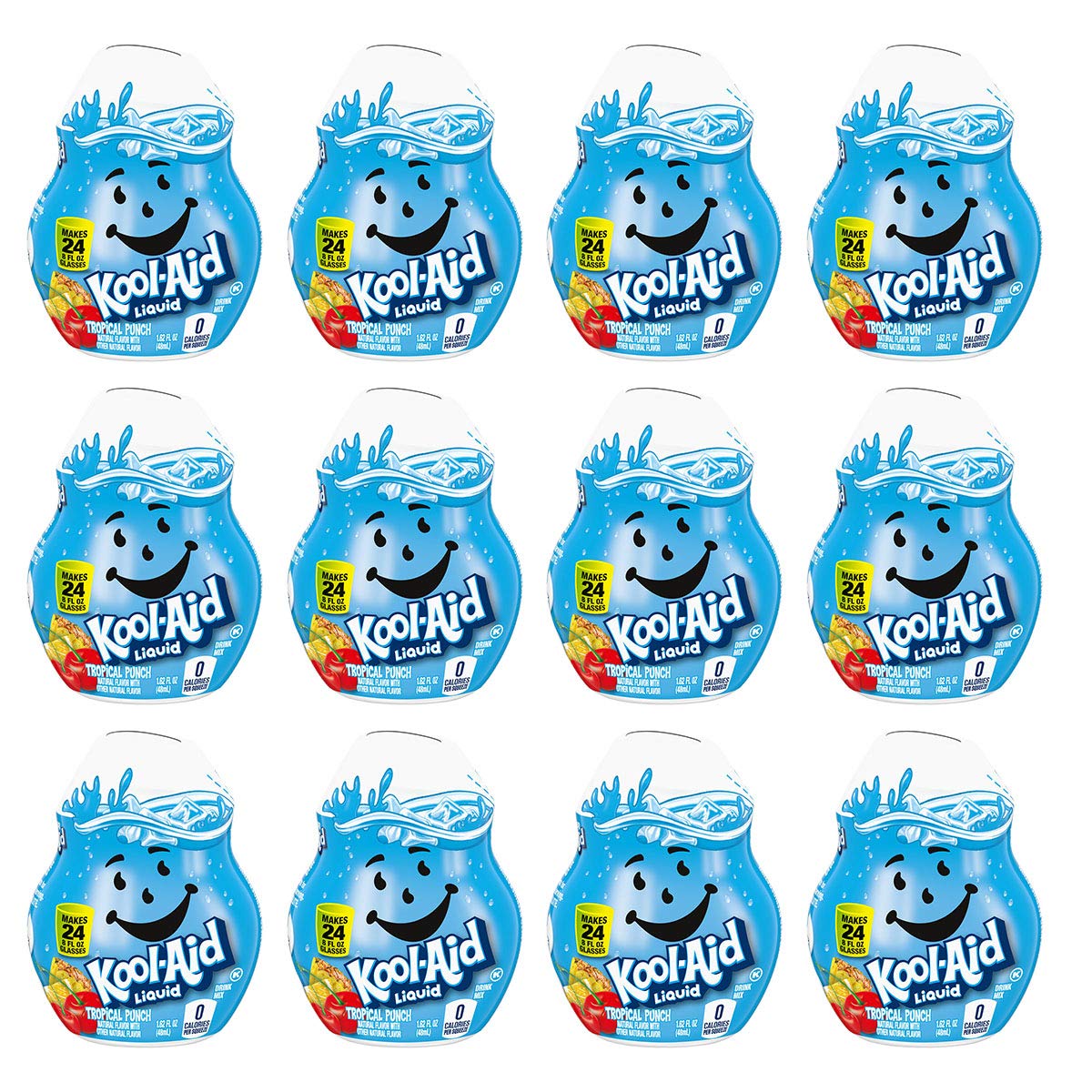 Kool Aid Tropical Punch Liquid Drink Mix, 1.62 Fluid Ounce - 12 Per ...