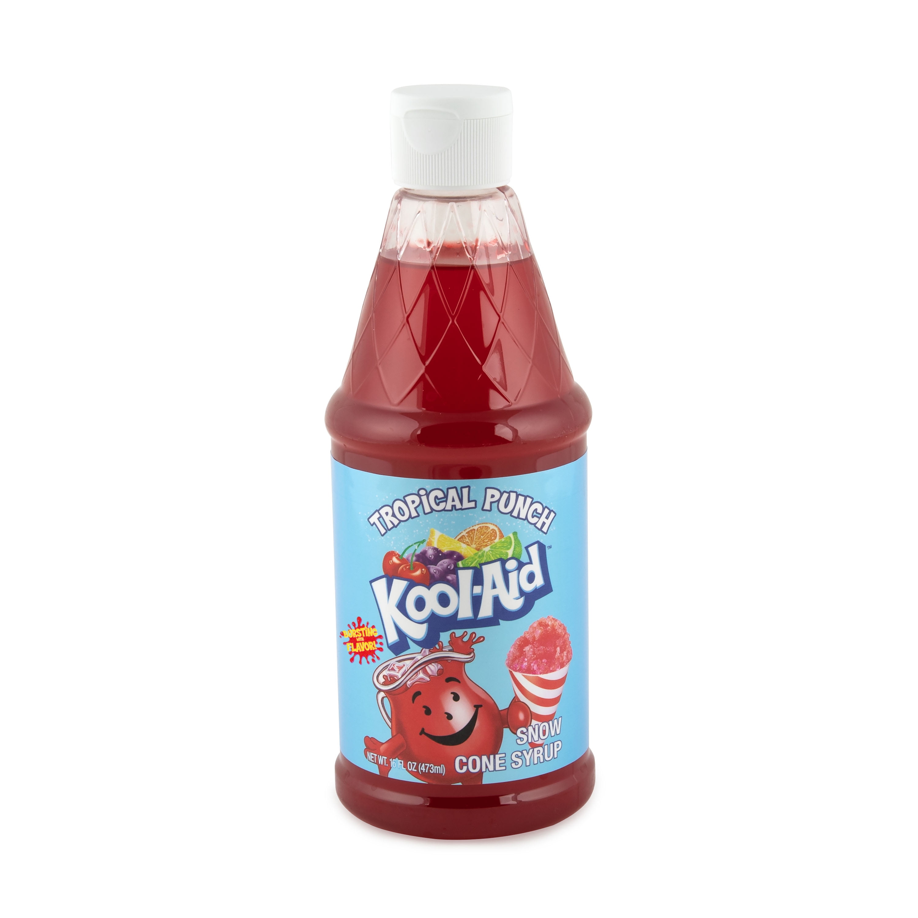 Kool-Aid Tropical Punch Flavored 16-Oz. Snow Cone Syrup for Shaved Ice ...