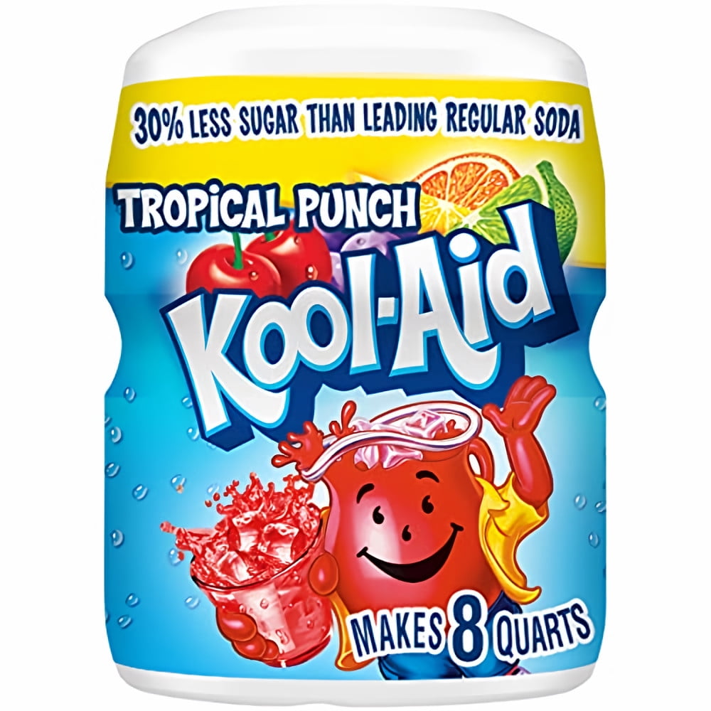 Kool-Aid Tropical Punch Sweetened Powdered Drink Mix 19 oz (Pack of 5 ...