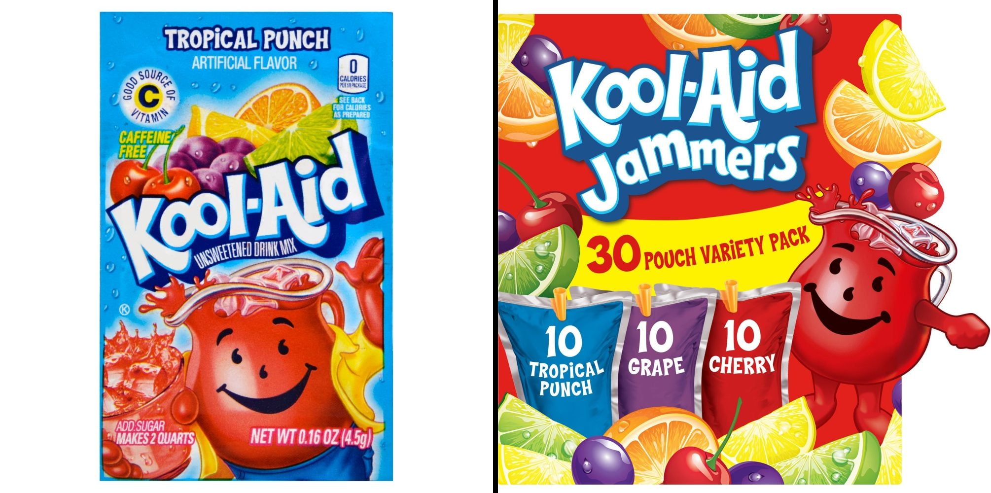 Kool-Aid Tropical Punch Unsweetened Drink Mix & Kool-Aid Jammers ...
