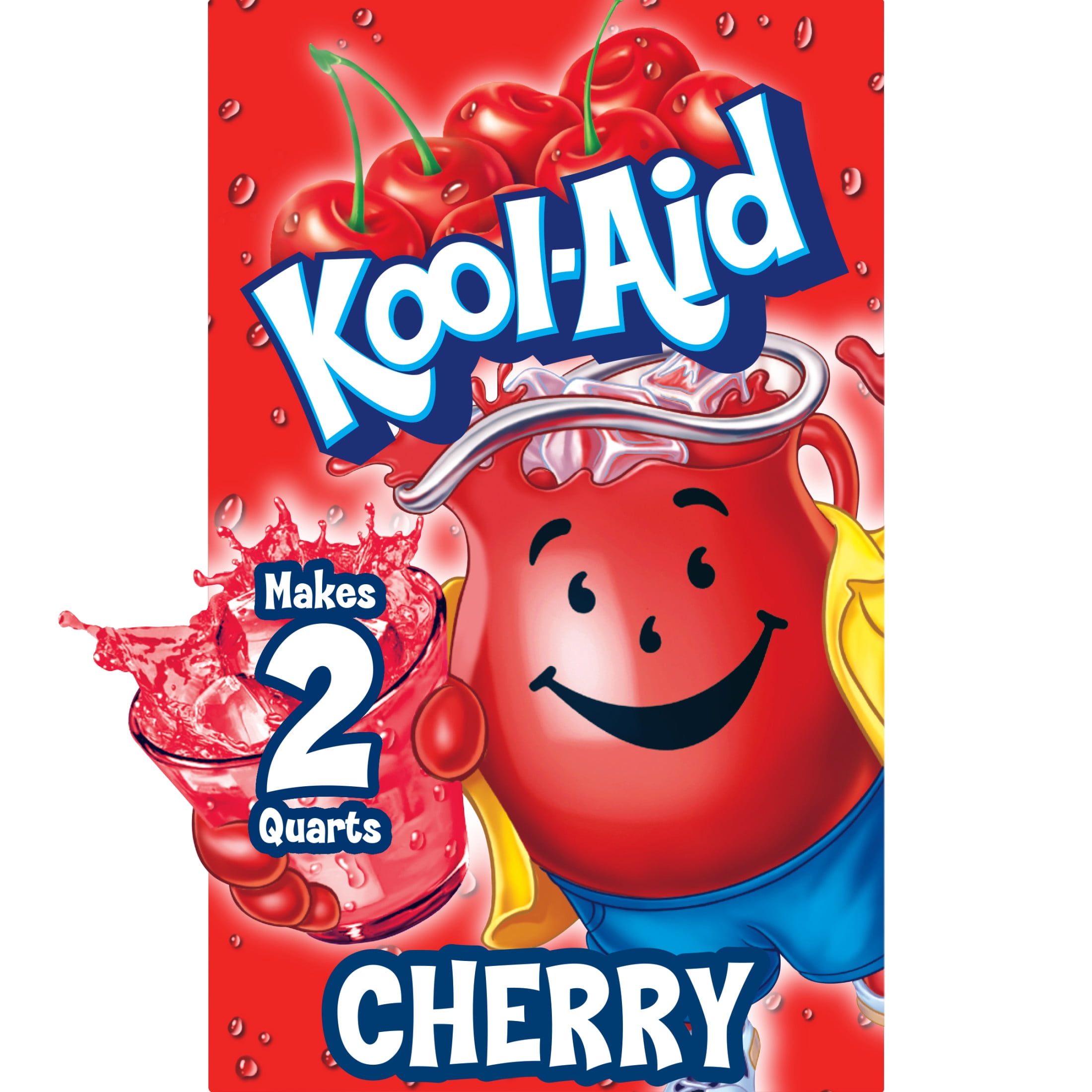 Kool-Aid Unsweetened Cherry Powdered Soft Drink Mix, 0.16 oz Packet ...