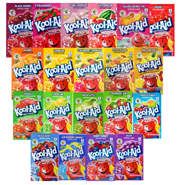 Kool-Aid Supreme Variety Pack, 20 Unsweetened Drink Mix Packets ...
