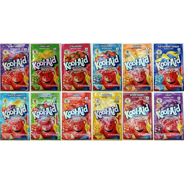 Kool-Aid Unsweetened Drink Mixes, 12-pc. Assortment - Walmart.com
