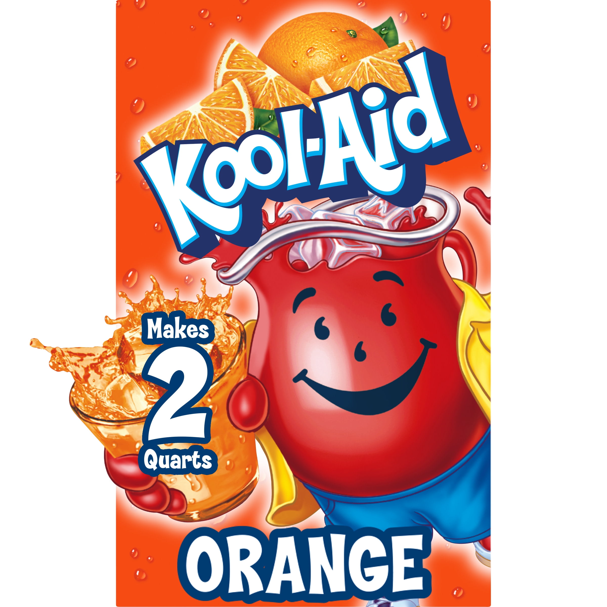 Kool-Aid Unsweetened Orange Artificially Flavored Powdered Soft Drink ...