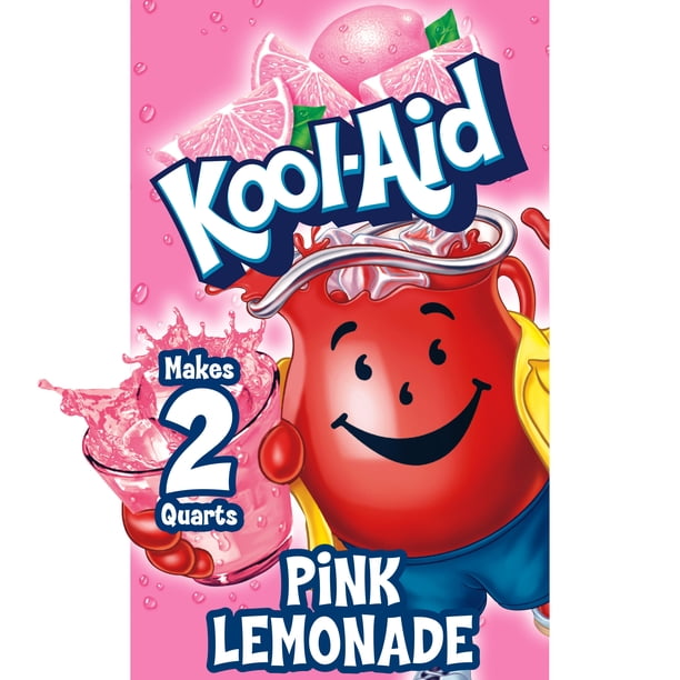 Kool-Aid Unsweetened Pink Lemonade Naturally Flavored Powdered Soft ...