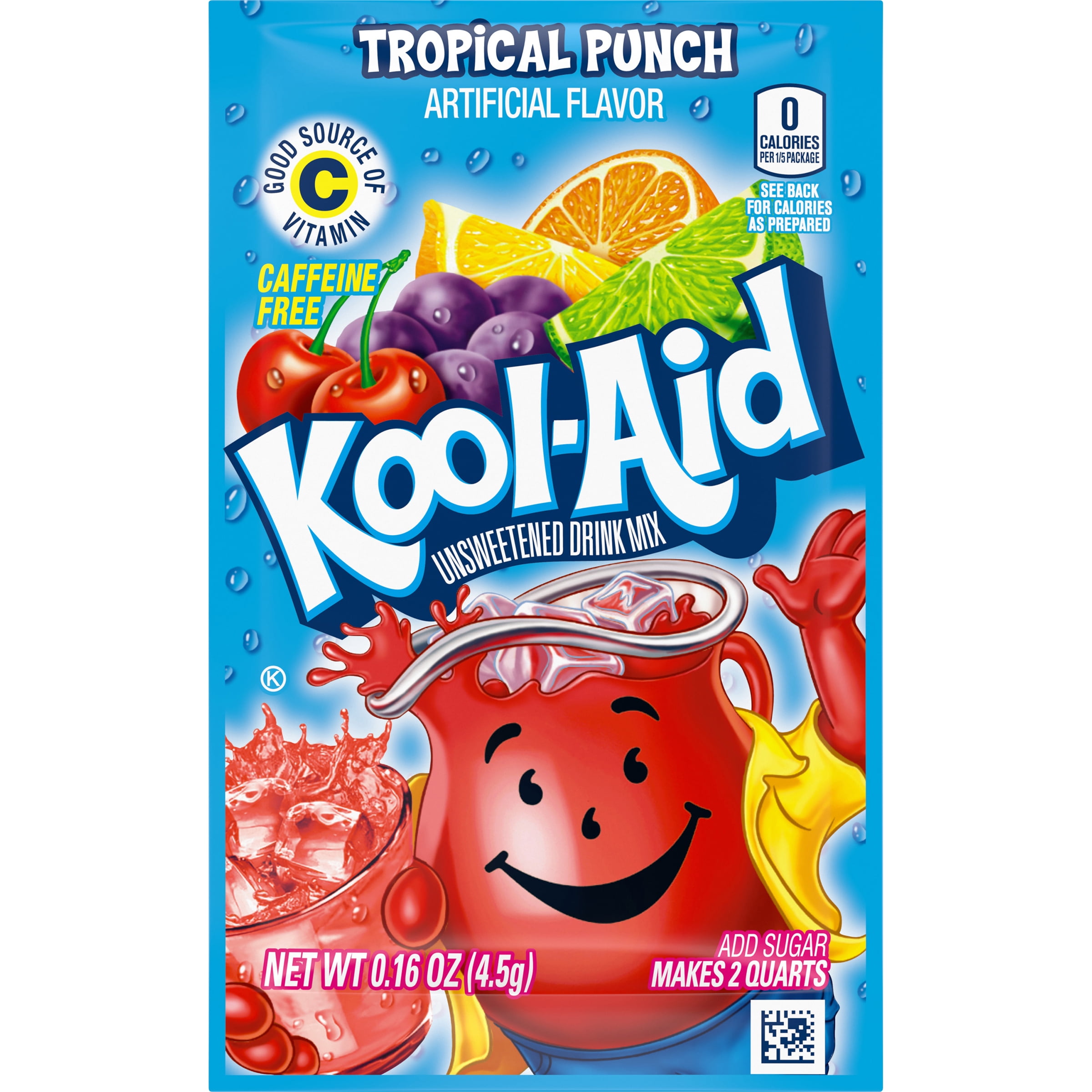Kool-Aid Unsweetened Tropical Punch Artificially Flavored Powdered ...